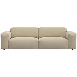 FLEXLUX 3-Sitzer &raquo;Lucera Sofa, super bequem durch hochwertigen Sitzaufbau mit Kaltschaum&laquo; modern & anschmiegsam, Designsofa beige 100% Polyester