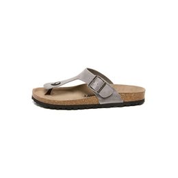 billowy Leder-Zehentrenner in Grau - 52% | Gr&ouml;&szlig;e 40 | Herrensandalen