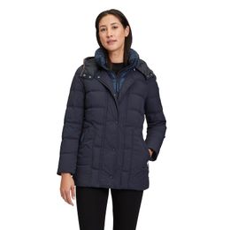Gil Bret Damen Winterjacke mit Kapuze gesteppt mit Kapuze blau 36