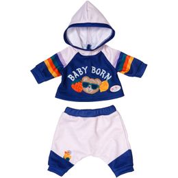 Baby Born Puppenkleidung &raquo;Jogging Anzug Navy, 43 cm&laquo; mit Kleiderb&uuml;gel bunt Puppenkleidung