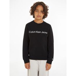 Calvin Klein Jeans Kinder Sweatshirt &raquo;INST. LOGO REGULAR CN&laquo;, f&uuml;r Kinder bis 16 Jahre schwarz 16 (176)