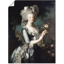 Artland Wandbild &raquo;Marie Antoinette, 1783&laquo; Menschen 1 Stk. tlg. als Leinwandbild, Poster in verschied. Gr&ouml;&szlig;en grau