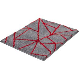 Kleine Wolke Badematte &raquo;&raquo;Bondi&laquo;&laquo; H&ouml;he 20 mm rutschhemmend beschichtet fu&szlig;bodenheizungsgeeignet Badteppich, modernes geometrisches Design, weicher Hochflor 