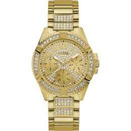 Guess Damen Multifunktionsuhr &raquo;LADY FRONTIER&laquo; Armbanduhr, Quarzuhr, Damenuhr gold