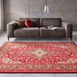 Hanse Home Teppich &raquo;Skazar Isfahan&laquo; rechteckig 9 mm H&ouml;he Kurzflor, Orient, L&auml;ufer, Vintage, Esszimmer, Wohnzimmer, Flur rot Polypropylen (PP)