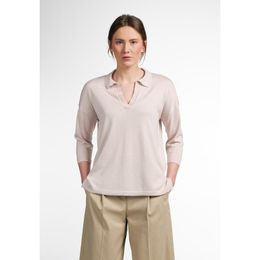 Eterna Damen Langarm-Poloshirt beige XXL