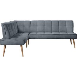 exxpo - sofa fashion Eckbank &raquo;Latte&laquo; moderne Sitz- und R&uuml;ckensteppung, bequem und elegant, hoher Holzfu&szlig; 94% PES, 6% NY