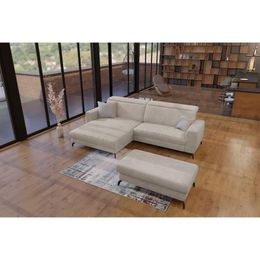 Sit & More sit&more Ecksofa &raquo;Bolero L-Form&laquo; beige 100% Polyester