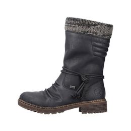 Rieker Damen Stiefel &raquo; Stiefel Lederimitat/Textil&laquo; schwarz 39