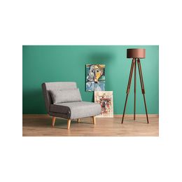 Evila Schlafsessel in Grau - (B)80 x (T)50 cm - 72% | Sitzmoebel