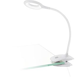 Eglo Klemmleuchte &raquo;CABADO Klemmlicht - Kunststoff - LED - 3,2W - IP20&laquo; LED-Modul 1 Stk. Warmwei&szlig; Klemmlampe, Schreibtischlampe, Leselampe, L12,5 x 