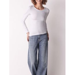 COTONELLA Longsleeve in Wei&szlig; - 39% | Gr&ouml;&szlig;e XL | Damen-tops