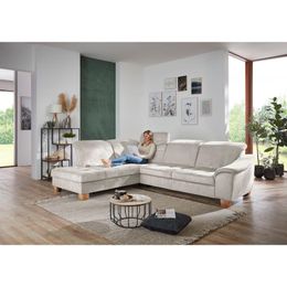 Die PlanBar Ecksofa &raquo;PP-LA23145 L-Form&laquo; inkl. Kopfpolsterverstellung, Federkernpolsterung 100% recyceltes Polyester