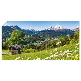 Artland Wandbild &raquo;Landschaft in den Bayerischen Alpen&laquo; Berge 1 Stk. tlg. als Leinwandbild, Poster in verschied. Gr&ouml;&szlig;en gr&uuml;n