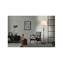 N&auml;ve n&auml;ve Standleuchte in Schwarz/ Braun/ Grau - (H)155 x &Oslash; 38 cm - 37% | Stehleuchten