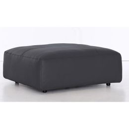 Musterring Hocker &raquo;LUCIA&laquo; braun Flachgewebe VALMONT (60% Baumwolle/40% Leinen);Leder PURO, pigmentiertes Leder;Microfaser CRONA (100% Polyester);Flachgewebe 