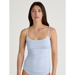 Calida Damen Calida Unterhemd &raquo;Natural Comfort&laquo; Baumwoll-Mix, Single Jersey Qualit&auml;t, weich, elastisch, pillingarm blau XXS (32/34), N-Gr