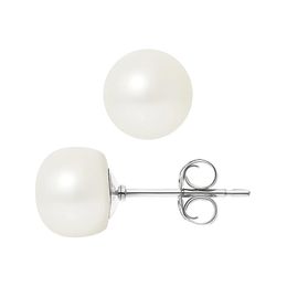 Pearline Perlen-Ohrstecker in Wei&szlig; - 81% | Schmuck