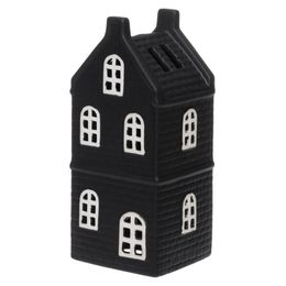 4Living Windlicht "Copenhagen" in Schwarz - (B)9 x (H)20 x (T)7,5 cm - 52% | Kerzen-vasen
