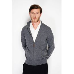 William de Faye Cardigan in Grau - 80% | Gr&ouml;&szlig;e 44 | Herren-pullover-cardigans