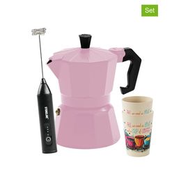 Stoneline 4tlg. Kaffee-Set in Rosa - 49% | Gedeckter-tisch