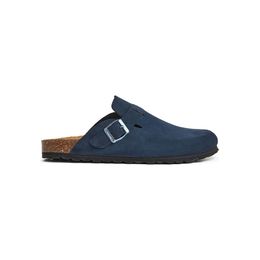 billowy Leder-Clogs in Dunkelblau - 65% | Gr&ouml;&szlig;e 43 | Herren-hausschuhe