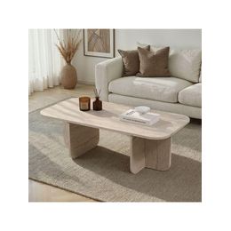 Evila Couchtisch ''Akira'' in Beige - (B)120 x (H)41 x (T)60 cm - 74% | Tische