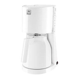 Melitta Filterkaffeemaschine &raquo;Enjoy Therm 1017-06 schwarz&laquo; 1,1 l Kaffeekanne Papierfilter 1x4 wei&szlig; Filterkaffeemaschine