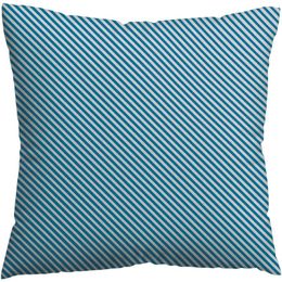 Schlafgut Kissenbezug &raquo;Woven Satin Fade&laquo; mit Farbverlauf blau Mako-Satin, Obermaterial: 100% Baumwolle