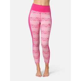 KARI TRAA Merinowoll-Thermounterhose "Anna" in Pink - 55% | Gr&ouml;&szlig;e XS | Damen-sportunterwaesche