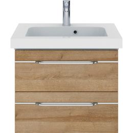 Badm&ouml;bel-Set &raquo;Balto Sprint, Waschplatz mit Mineralmarmor-Waschtisch, 64,4 cm breit&laquo; 1 Stk. tlg. braun Holzwerkstoff