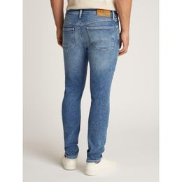 Calvin Klein Jeans Herren Stretch-Jeans &raquo;SKINNY&laquo; Coinpocket, Logostickerei blau 30, L&auml;nge 34