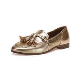 Inuovo Damen Inuovo Slipper &raquo;Inuovo Slipper Leder&laquo; gold 36