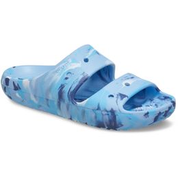 Crocs Damen Pantolette &raquo;Classic Marbled Sandal&laquo; mit Tieffu&szlig;bett blau 39