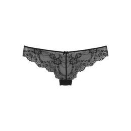 Lascana Damen Lascana String &raquo;Melissa&laquo; rundherum aus dezent transparenter Spitze schwarz 44/46