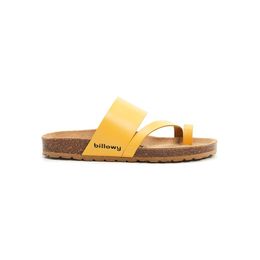 billowy Leder-Zehentrenner in Gelb - 57% | Gr&ouml;&szlig;e 36 | Damen-sandalen