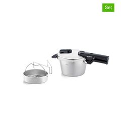 Fissler 3tlg. Set: Edelstahl-Schnellkochtopf "Vitaquick Premium" - &Oslash; 18 cm - 30% | Kochgeschirr