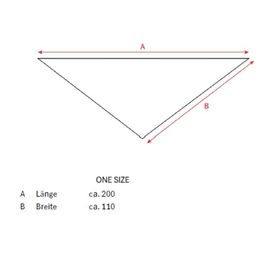 Zwillingsherz Damen Dreieckstuch &raquo;"Happy Waves"&laquo; auffallendes Muster, Strick, w&auml;rmend orange