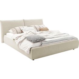 Home Affaire Polsterbett &raquo;Priora in 4 Breiten bis 200cm&laquo; auch in NaturLEDER, Cord, belastbar bis 280kg, auch &Uuml;berl&auml;nge 220 cm beige 88% Polyester / 12