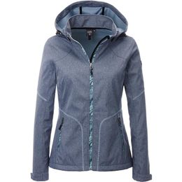 DEPROC Active Damen DEPROC Active Softshelljacke &raquo;SOUTH TWIN PEAK WOMEN&laquo; mit abnehmbarer Kapuze blau 46 (L)