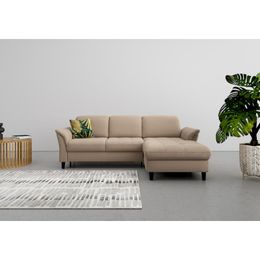 Sit & More sit&more Ecksofa &raquo;Maggiore L-Form&laquo; wahlweise mit Kopfteilverstellung, Bettfunktion und Bettkasten grau 98% Polyester, 2% Polyamid