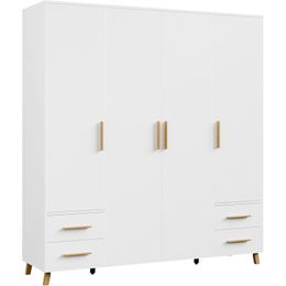 Rauch Dreht&uuml;renschrank &raquo;Kleiderschrank Schrank Garderobe SHINJO Breiten 93/140/187 cm&laquo; in 3 verschiedenen Ausstattungen BASIC/CLASSIC/PREMIUM, Griffe 