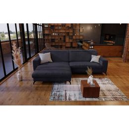 Sit & More sit&more Ecksofa &raquo;Bolero L-Form&laquo; blau 95%Polyester 5%Polyamid