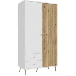 FORTE Kleiderschrank &raquo;Harllson, EasyKlix by , Aufbau ohne Werkzeug + Schrauben! Stabil!&laquo; B/H/T ca. 105/200/52 cm oder 155/200/52 cm, Aufbau schnell 