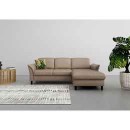Sit & More sit&more Ecksofa &raquo;Maggiore L-Form&laquo; wahlweise mit Kopfteilverstellung, Bettfunktion und Bettkasten grau 100% Polyester