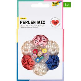 folia PAPER Bastelset "Perlen Mix Happy" in Bunt - 24% | Kinder-kreativspielzeug