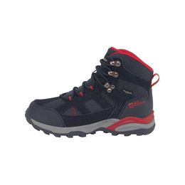 Jack Wolfskin Leder-Trekkingschuhe "Trail Hiker Texapore Mid" in Dunkelblau/ Rot - 42% | Gr&ouml;&szlig;e 28 | Kinder-outdoor-sport-schuhe