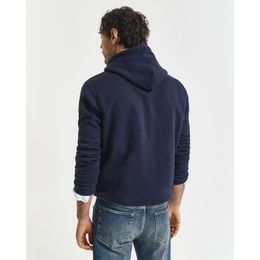 Gant Herren Hoodie &raquo;REG SHIELD HOODIE&laquo;, mit Logostickerei auf der Brust blau 3XL