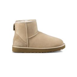 UGG Australia UGG Lammfell-Boots "Classic Mini II" in Beige - 15% | Gr&ouml;&szlig;e 37 | Damen-stiefel