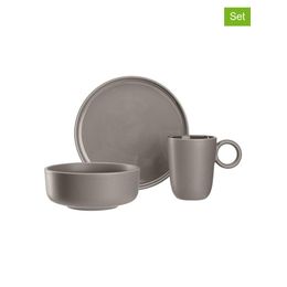 Leonardo 6tlg. Geschirr-Set "Roma" in Taupe - 46% | Gedeckter-tisch